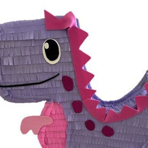 Pink Dinosaur Pinata. Girl. Party Decorations Supplies stick - Etsy