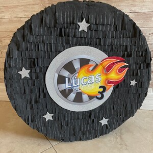 Wheels Tire Pinata. Hot & Flame Tire. Race Party Decoration Supplies - Etsy