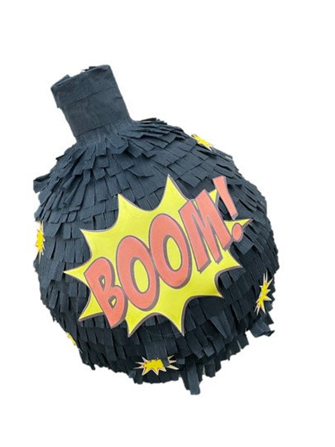 Black Boom Pinata 3D Round 14in Diameter. Party Decoration Supplies - Etsy