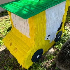 Yellow Golf Cart Pinata. Party Decorations. Medium Size (stick Not ...