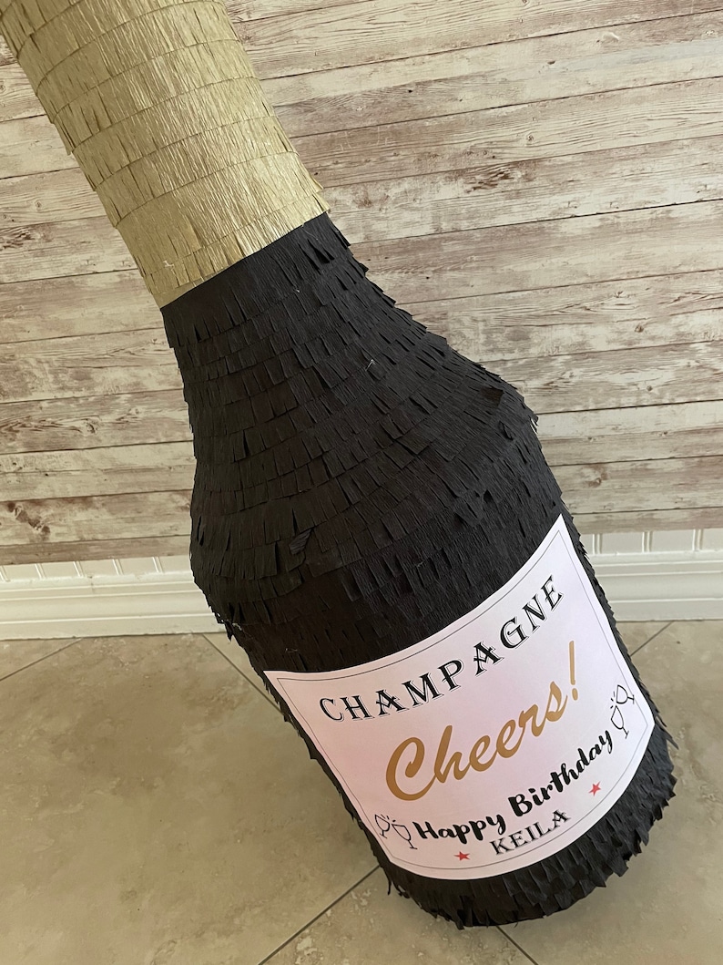 Champagne Bottle Pinata 3D. 28in Tall. Party Decoration - Etsy