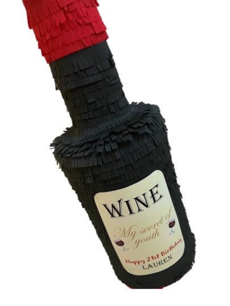 Wine Pinata 3D 28in Tall. Custom. Party Decorations - Etsy