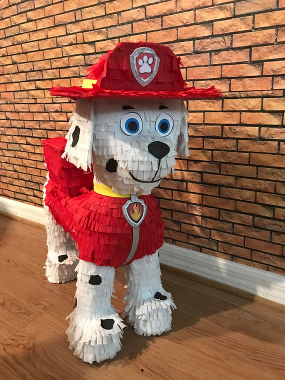 Paw Patrol Pinata Birthday. Marshall the dog. Party | Etsy