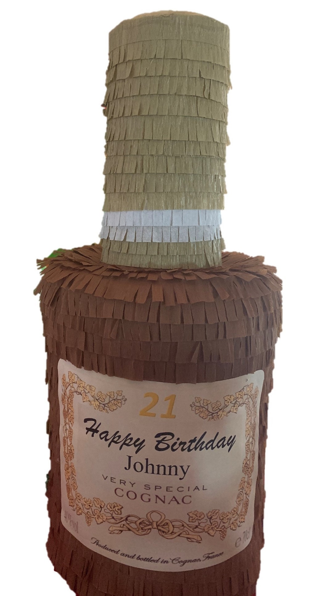 Cognac Pinata 3D. 23in Tall. Medium Size. Custom Pinata. Party ...