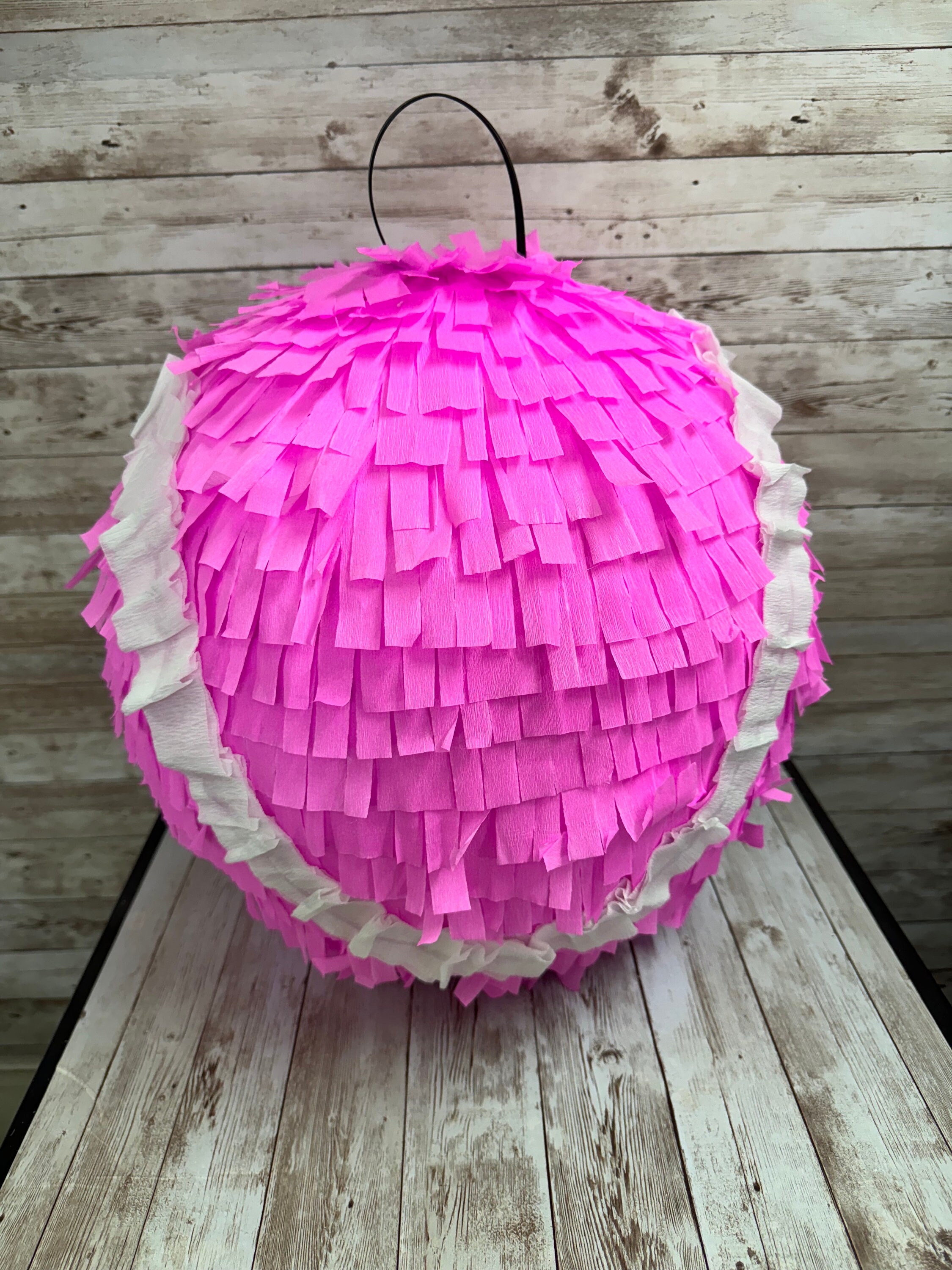 Pink Tennis Ball Piñata 3D Round 14in Diameter. (rope and Ball Not ...