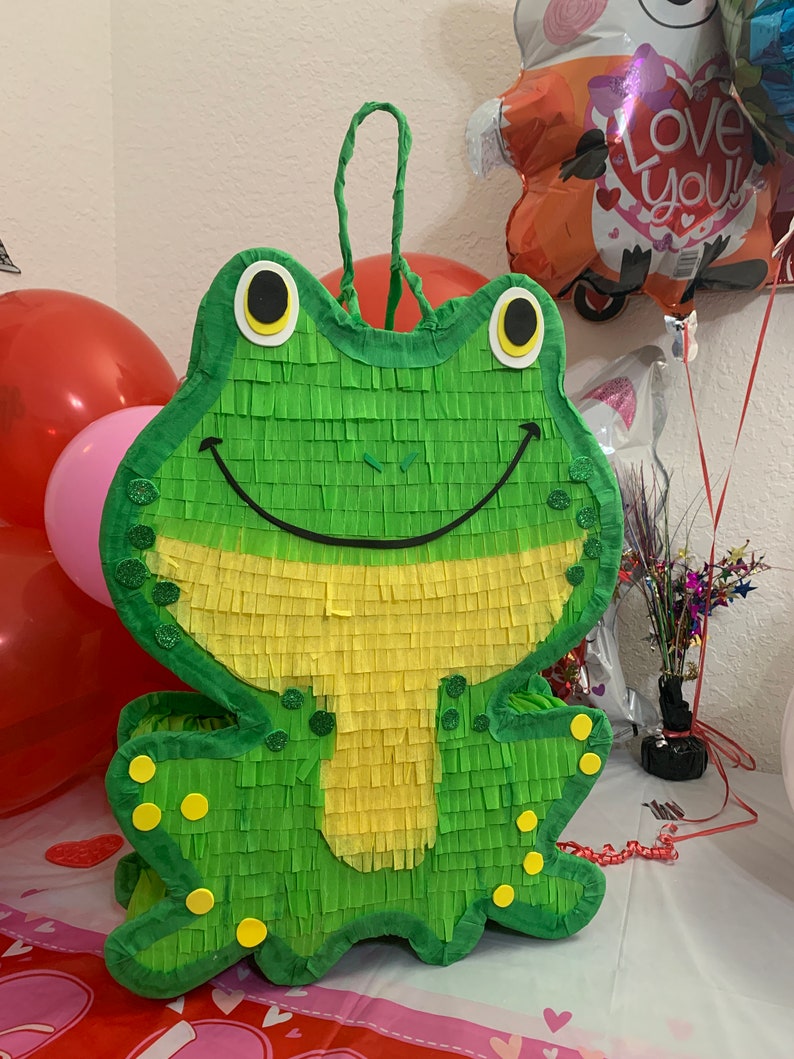 Frog Pinata. Party Decorations Supplies. Zoo Party | Etsy