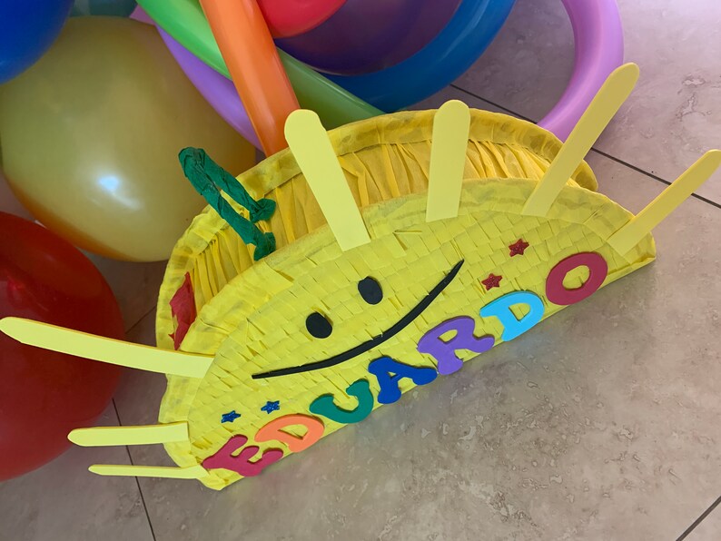 Sun Pinata. Custom Name. Party Decoration Supplies max. 5 - Etsy