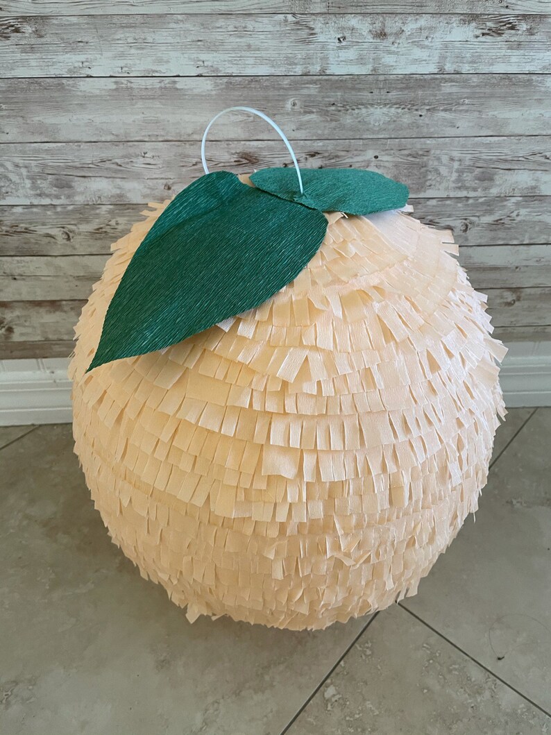 Peach Pinata 3D Round 14in Diameter. Fruit Party Decorations. - Etsy