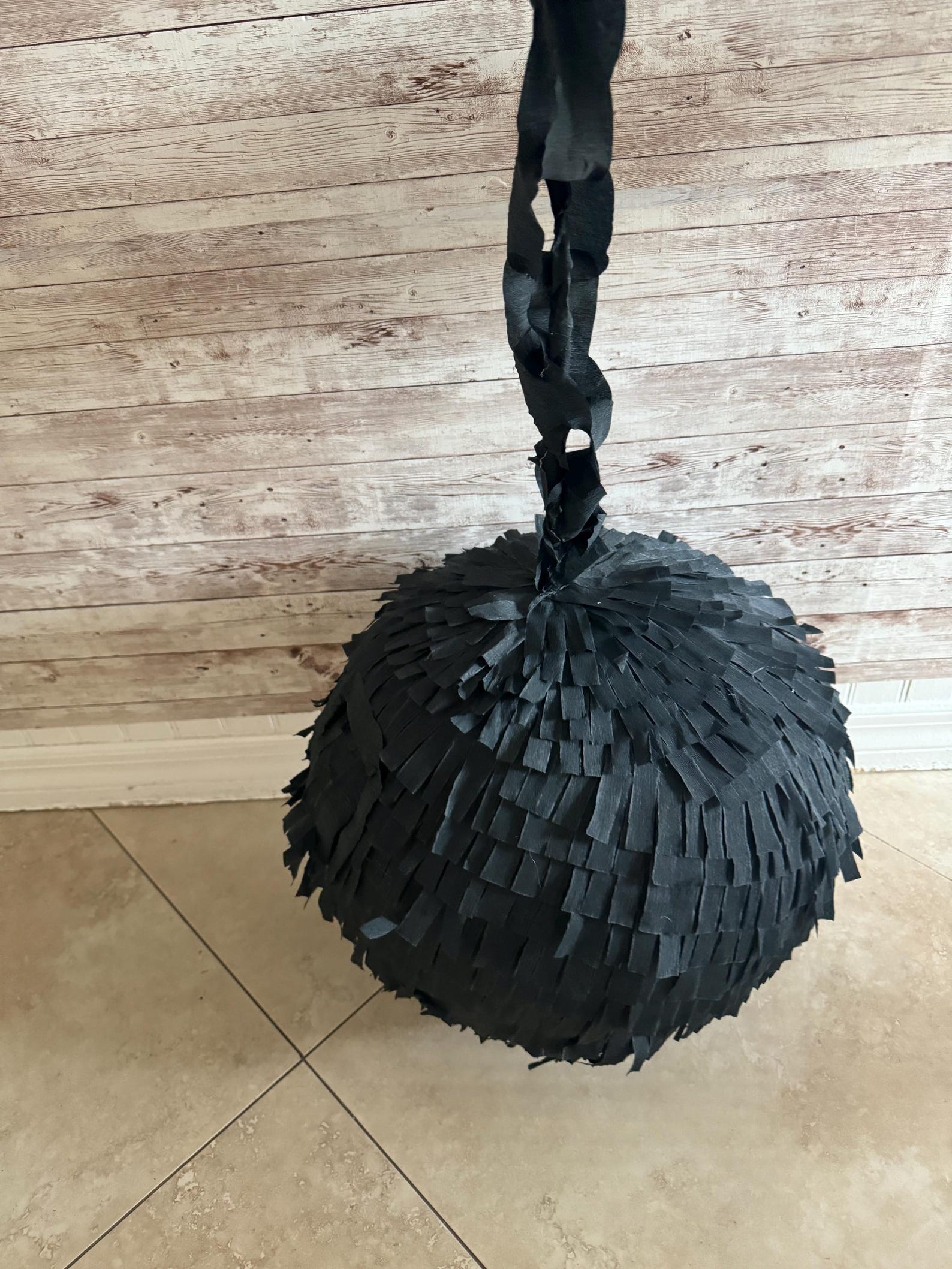 Wrecking Ball Piñata, Construction Piñata, Black Round Piñata 14in ...