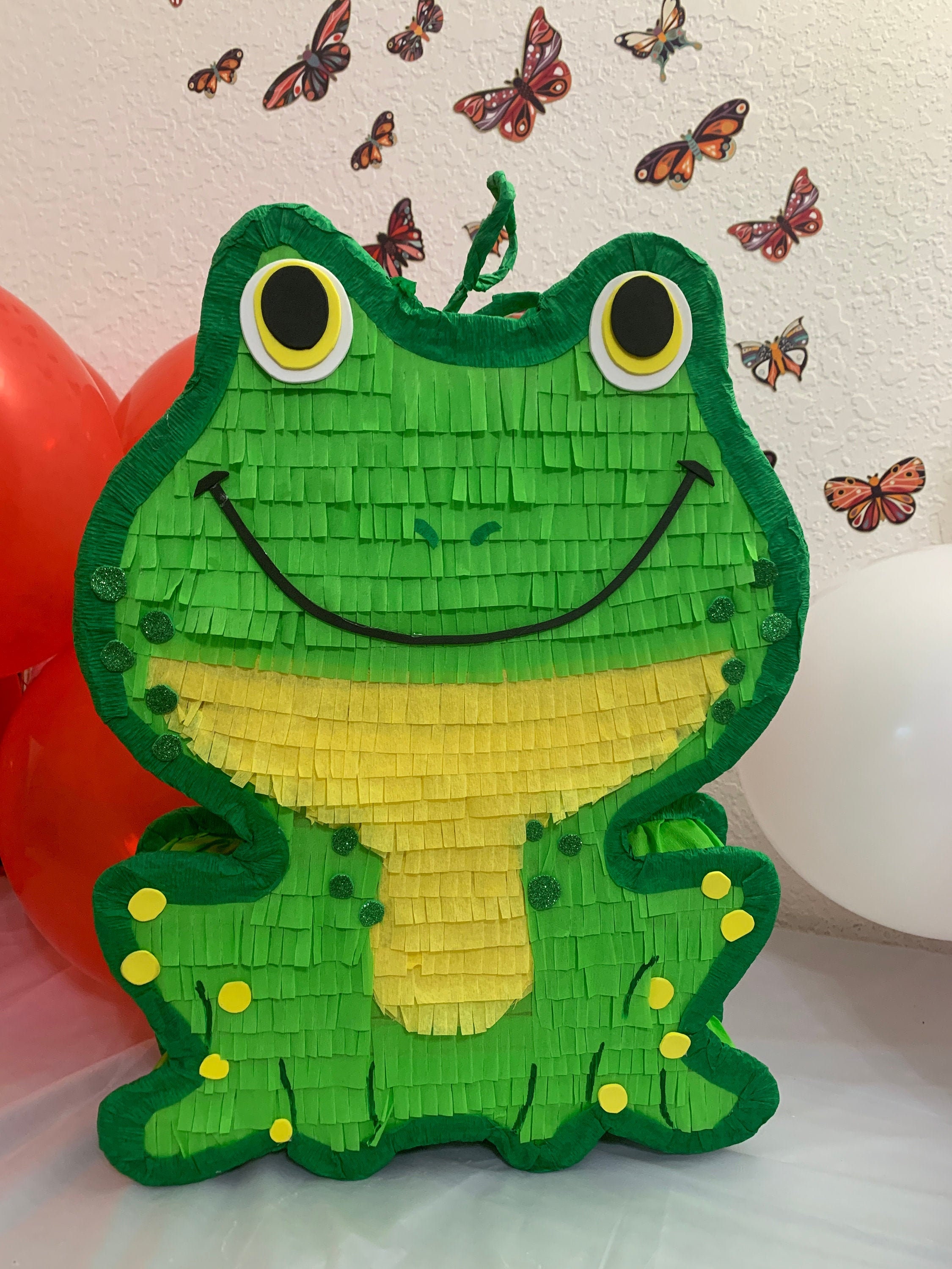 Frog Pinata. Party Decorations supplies. Zoo Party - Etsy Nederland