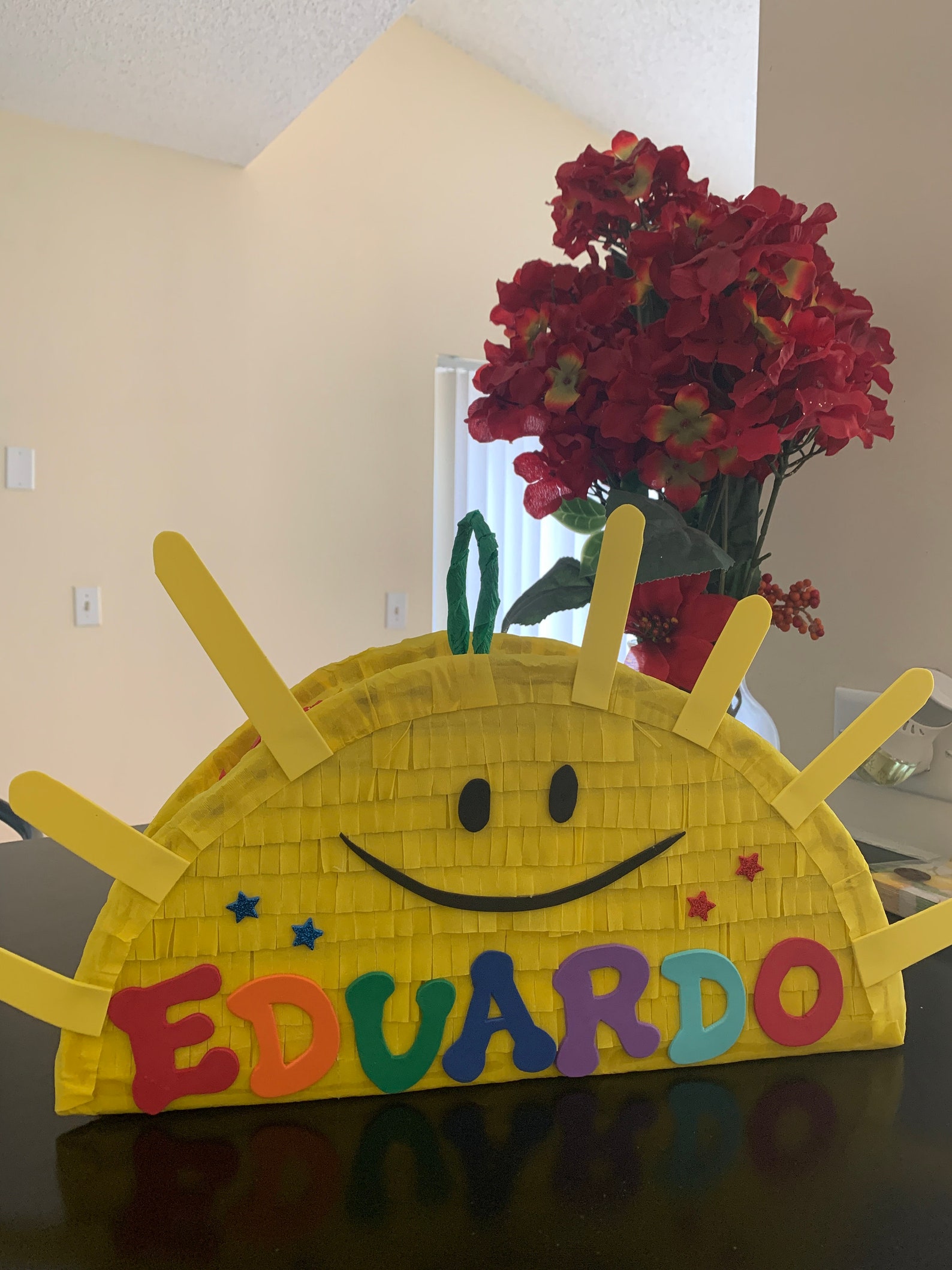 Sun Pinata. Custom name. Party Decoration Supplies Max. 5 | Etsy