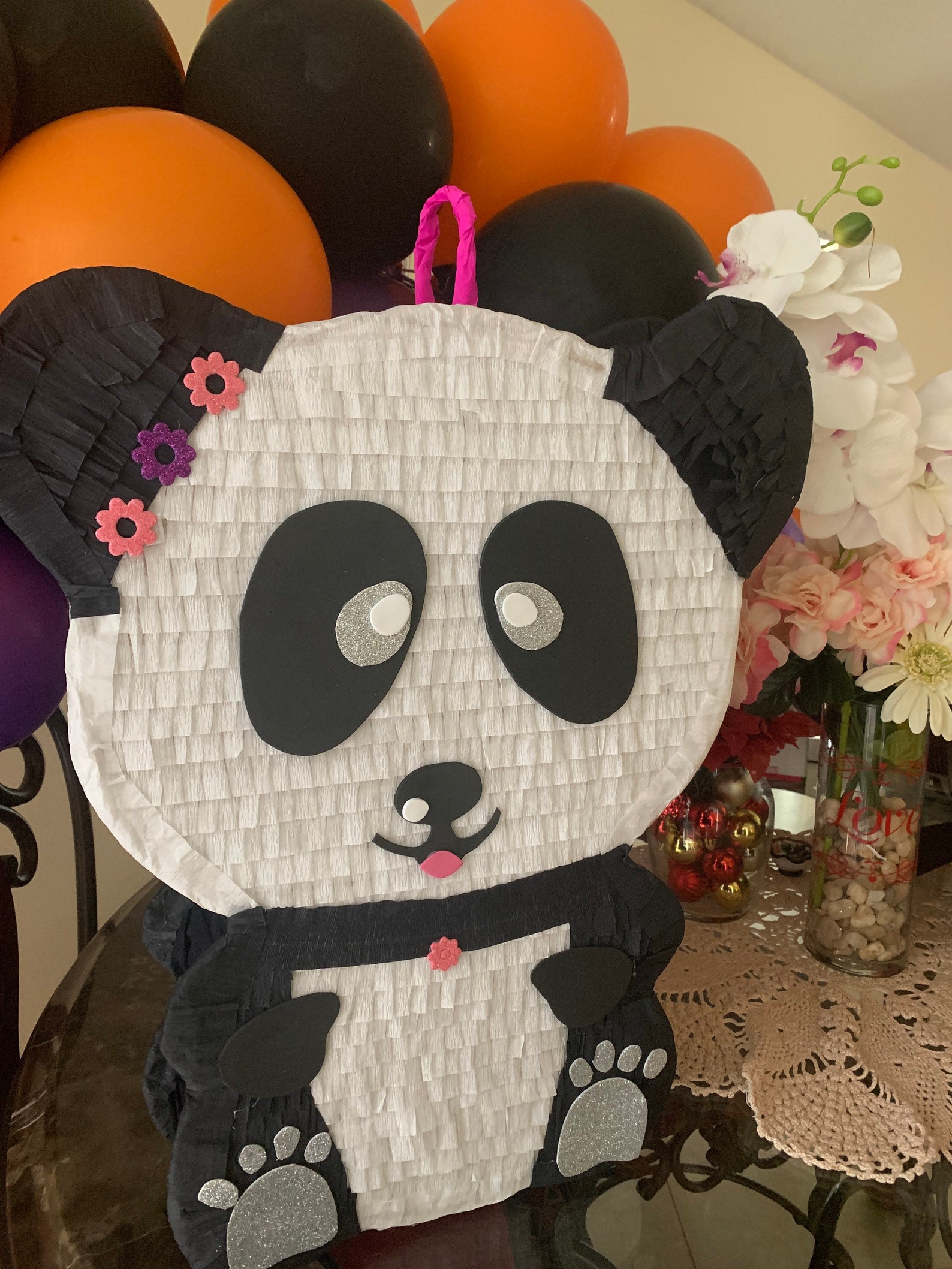 Panda Pinata. Party decorations supplies | Etsy
