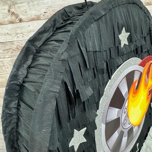Wheels Pull Pinata. Hot & Flame Tire. Race Party Decoration Supplies - Etsy