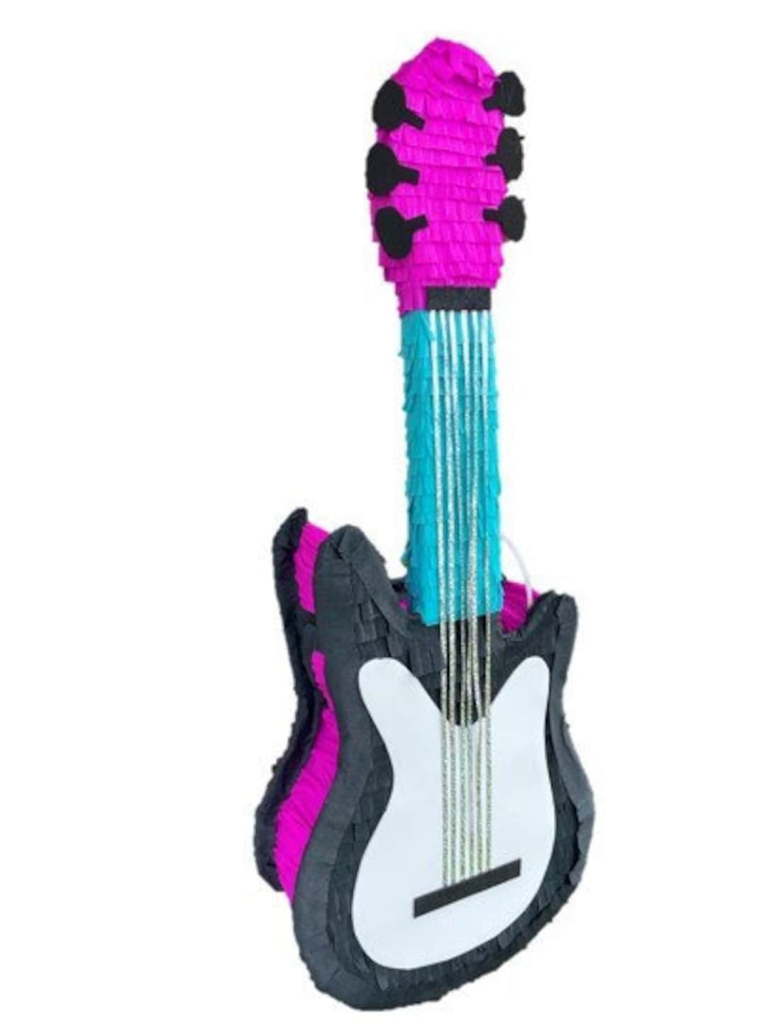 Guitar Music Pinata 28" Tall. (stick & Balloons Not Included) Party ...