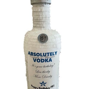 Vodka Bottle Customized. (write Your Message) Party Decorations. - Etsy