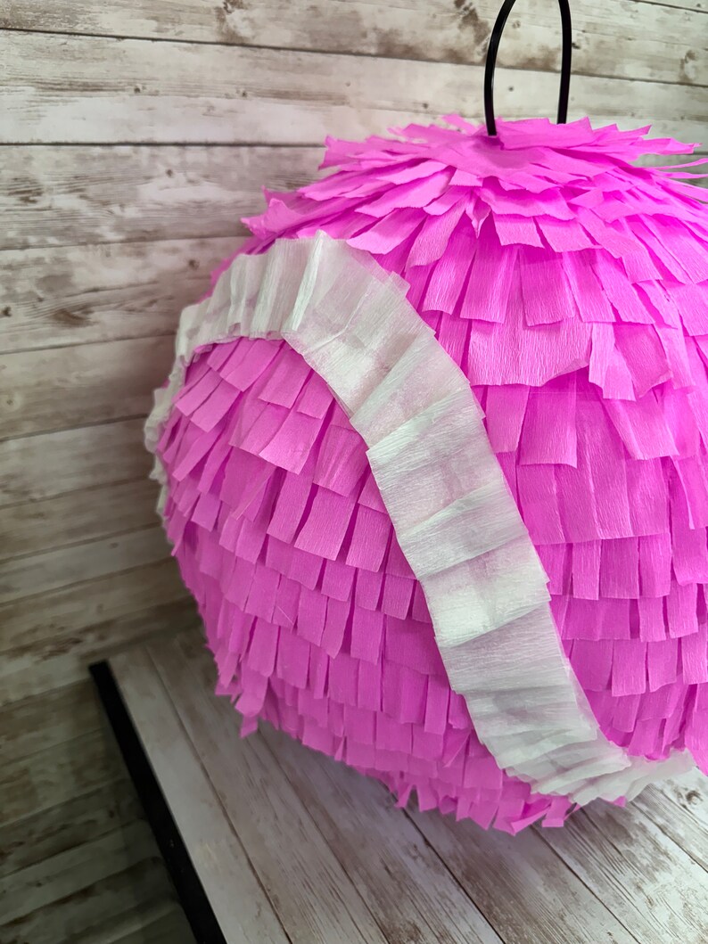 Pink Tennis Ball Piñata 3D Round 14in Diameter. (rope and Ball Not ...