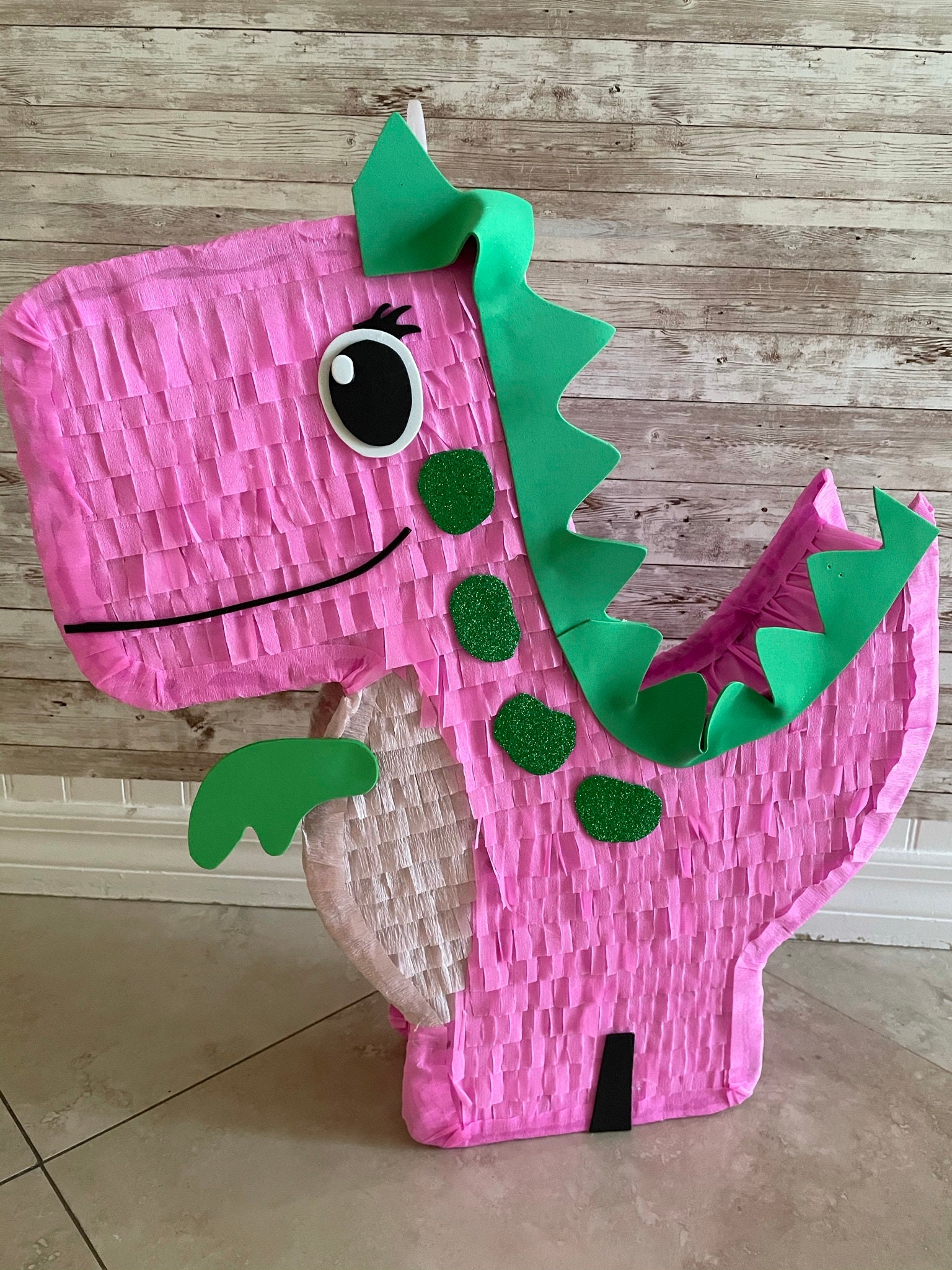 Pink Dinosaur Pinata. Girl. Party Decorations Supplies stick - Etsy