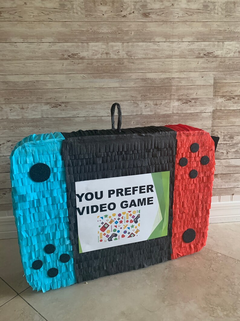 Video Game Console Pinata. Blue and Red. Custom Your Prefer - Etsy