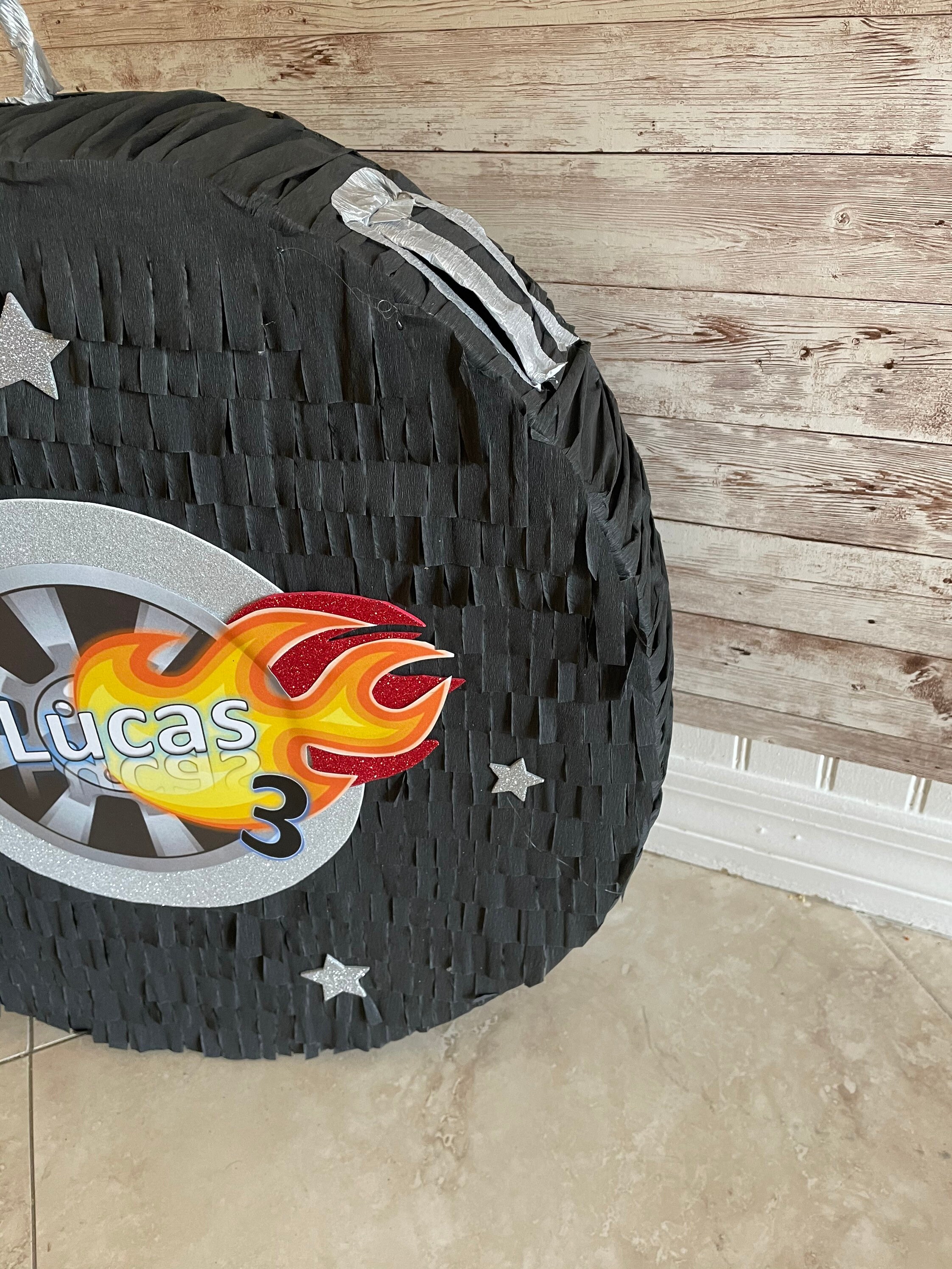 Wheels Tire Pinata. Hot & Flame Tire. Race Party Decoration - Etsy