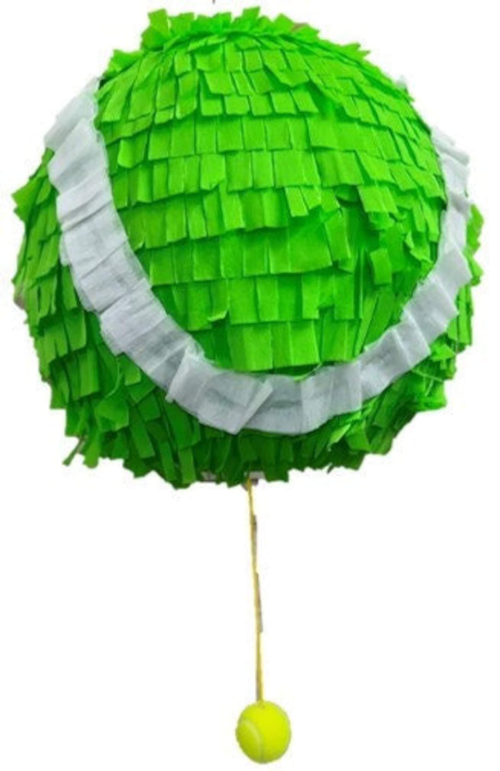 Green Tennis Ball Piñata for Dogs 14in, Puppy Party Decoration, Pet ...