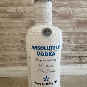 Vodka Bottle Customized. (write Your Message) Party Decorations. - Etsy