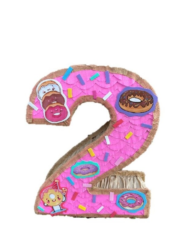 Number Donuts Pinata. Donuts Birthday Party. Party Supply. - Etsy