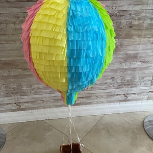 Hot Air Balloon Piñata – Colorful Balloon Party Decor, Birthday ...