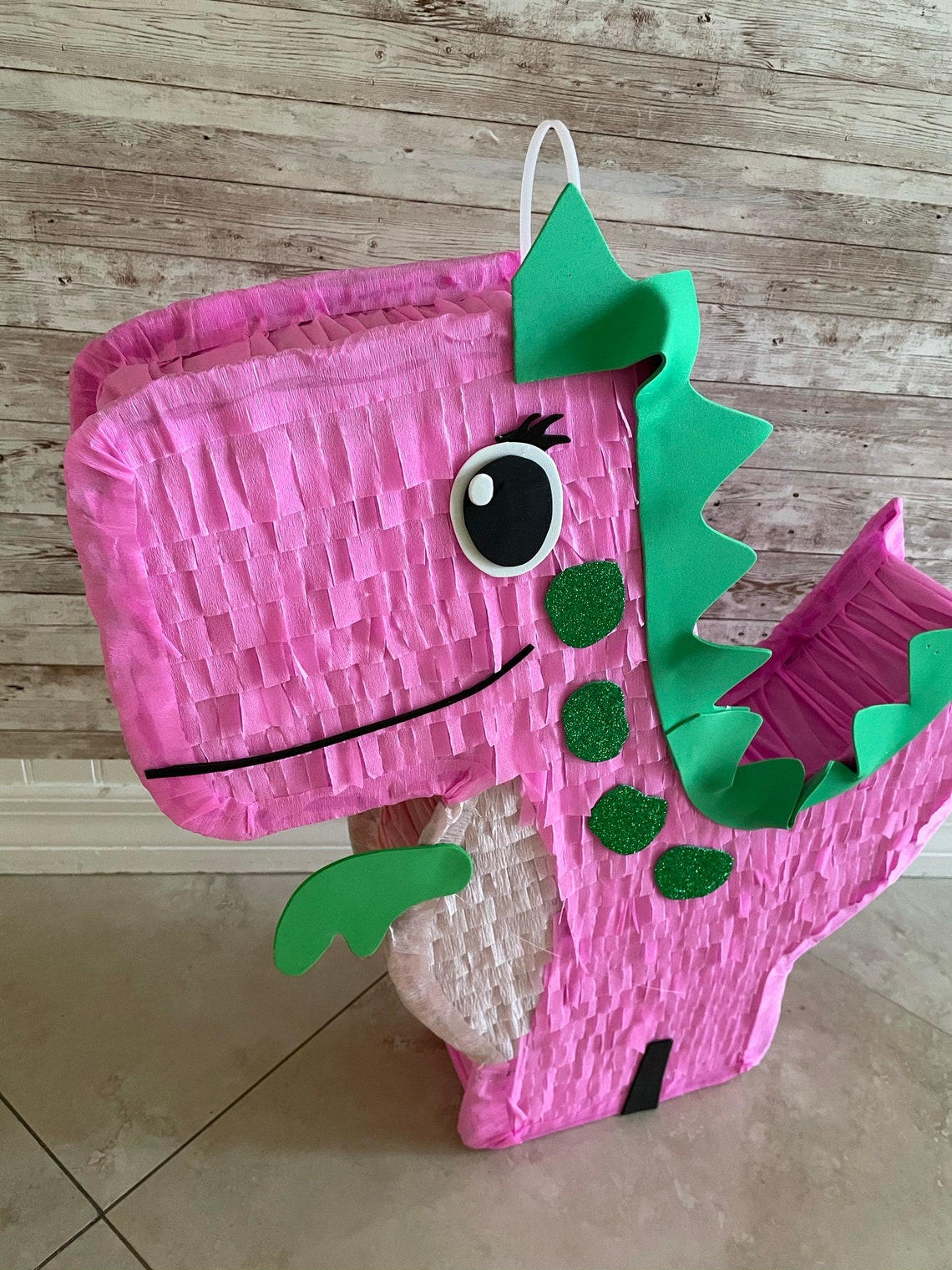 Pink Dinosaur Pinata. Girl. Party Decorations Supplies stick | Etsy