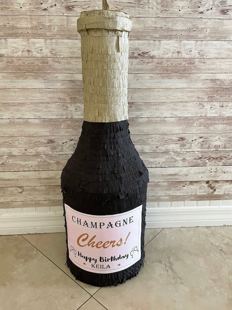 Champagne Bottle Pinata 3D. 28in Tall. Party Decoration - Etsy