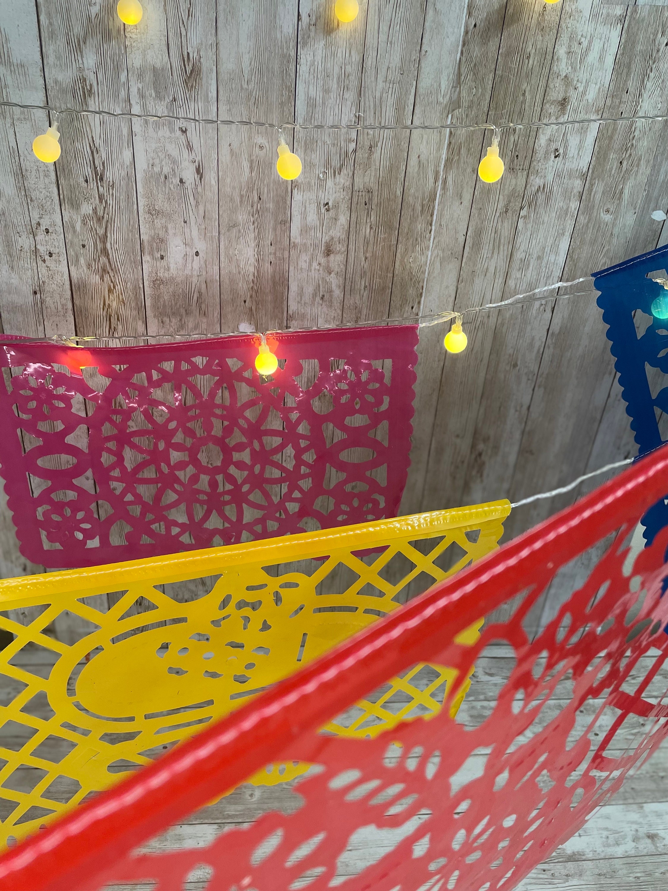 Large Plastic Chopped Multicolor Banner. Mexican Fiesta - Etsy