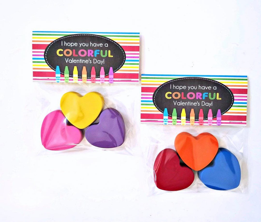 Valentines Day Heart Crayons, Valentines Day Party, Valentines Day ...