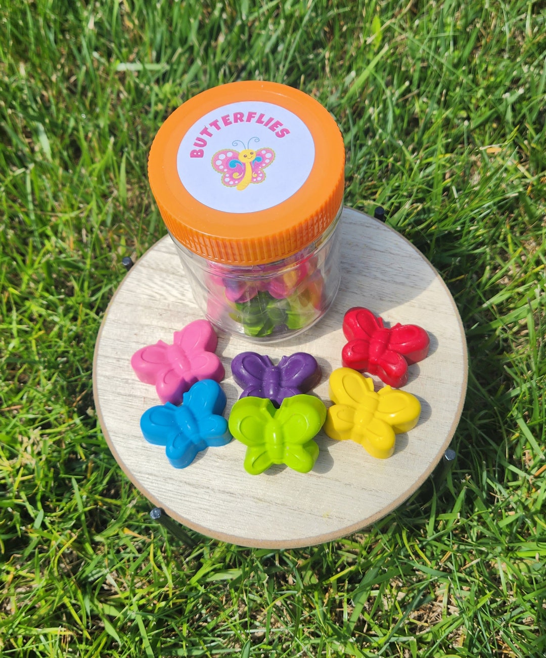 Butterfly Crayons, Crayon Bucket, Birthday Party Favors, Preschool ...