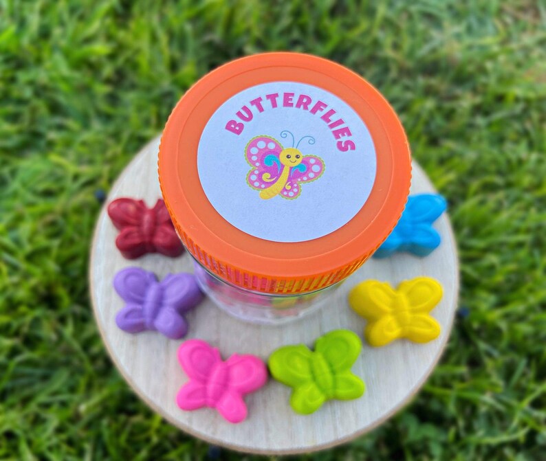 Butterfly Crayons Crayon Bucket Birthday Party Favors - Etsy