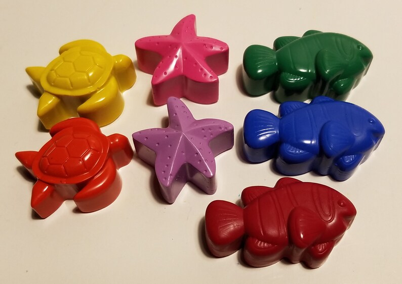 Ocean Crayons Ocean Party Favors Ocean Birthday Party Sea | Etsy