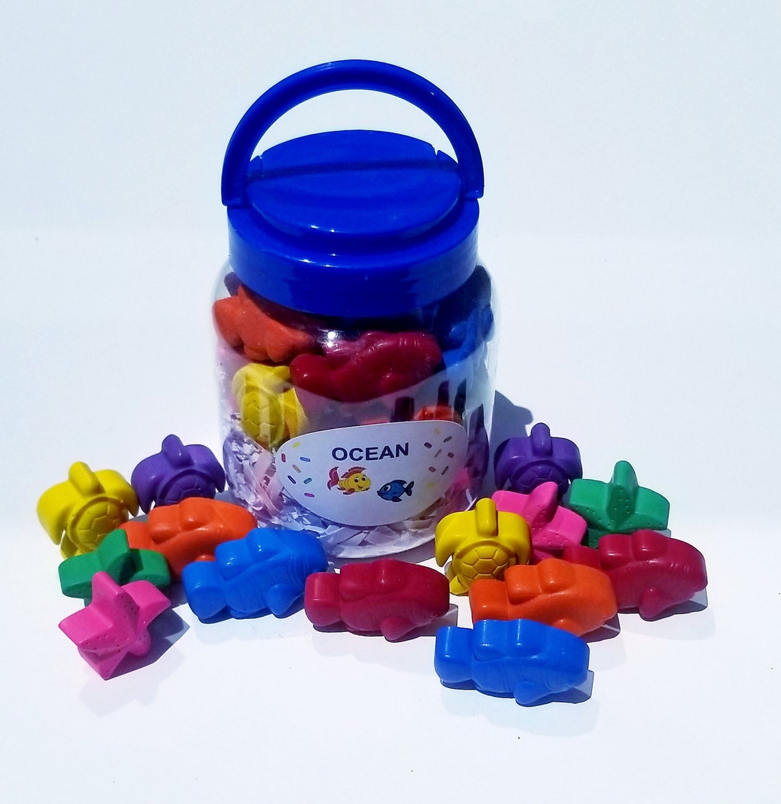 Ocean Crayons Ocean Party Favors Kids Parties Birthday | Etsy