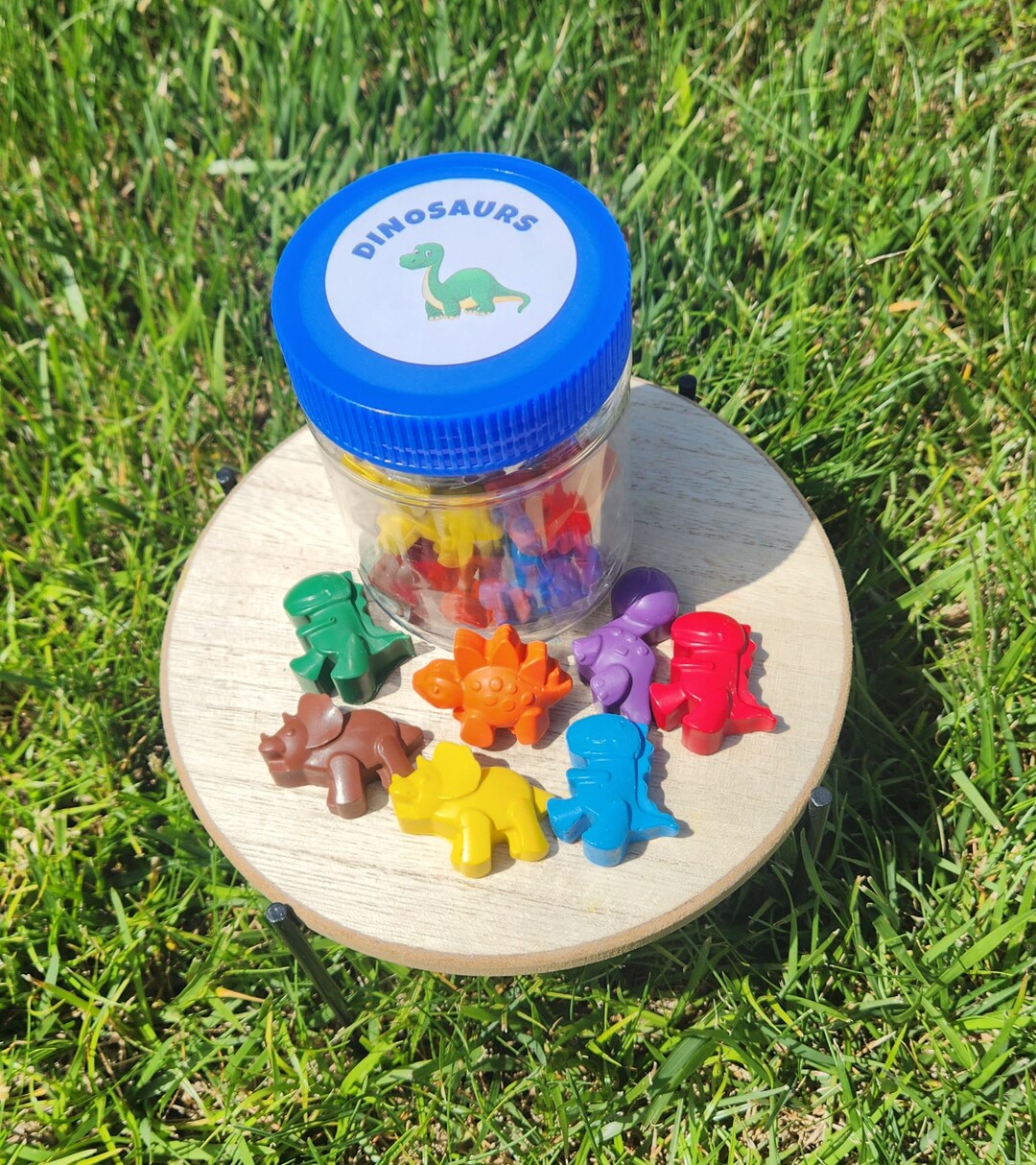 Crayons de dinosaure, Dino Crayons, Fête d'anniversaire de dinosaure ...