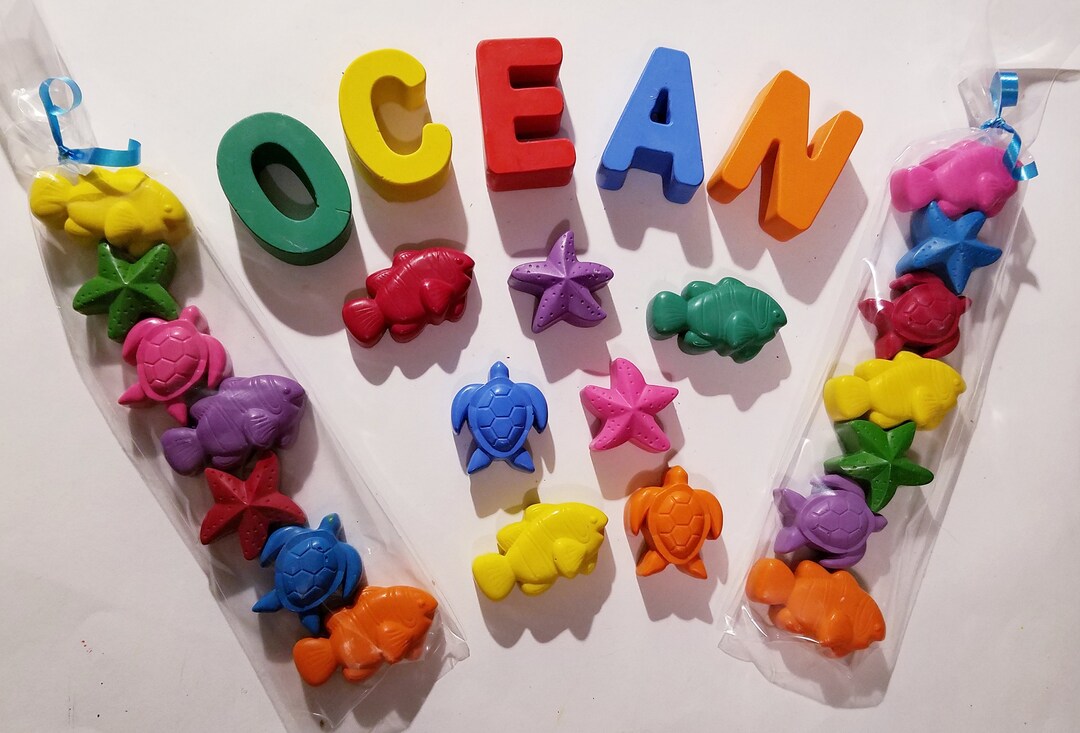 Ocean Crayons, Ocean Party Favors, Ocean Birthday Party, Sea Turtles ...