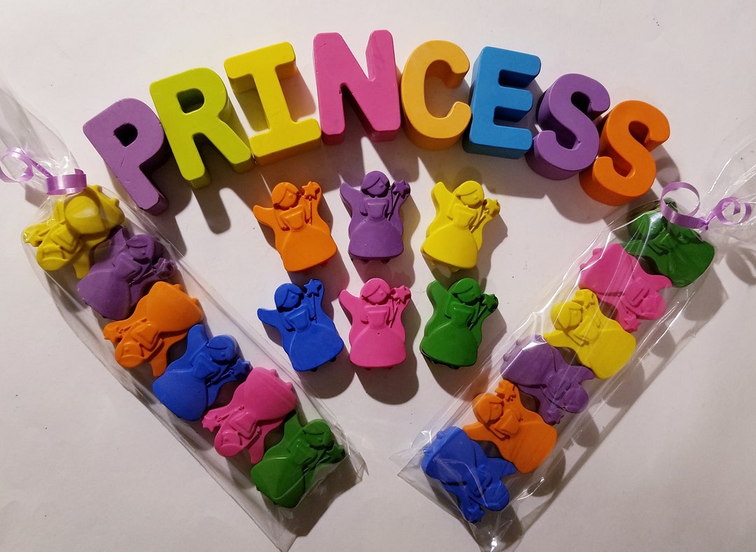 Princess Crayons Princess Party Favors Birthday Party - Etsy