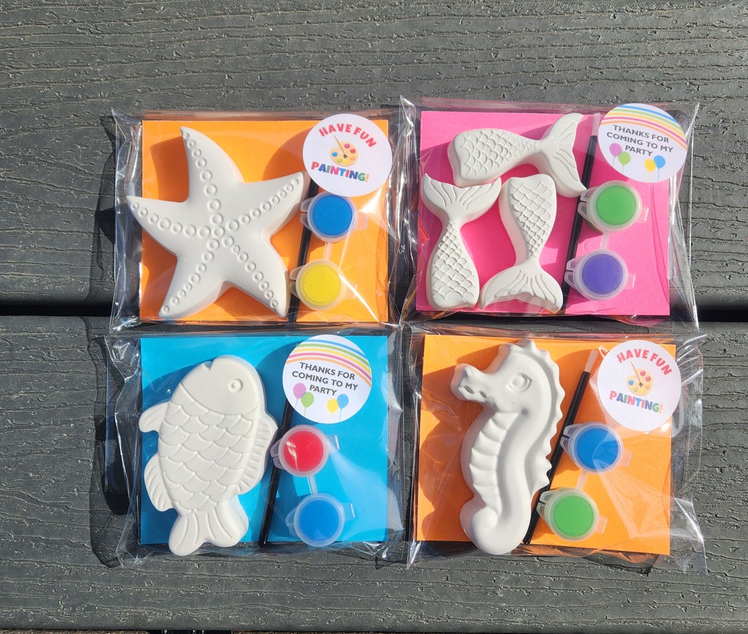 Kids Plaster Paint Set, Kids Paint Kit, Birthday Party Crafts, Party ...