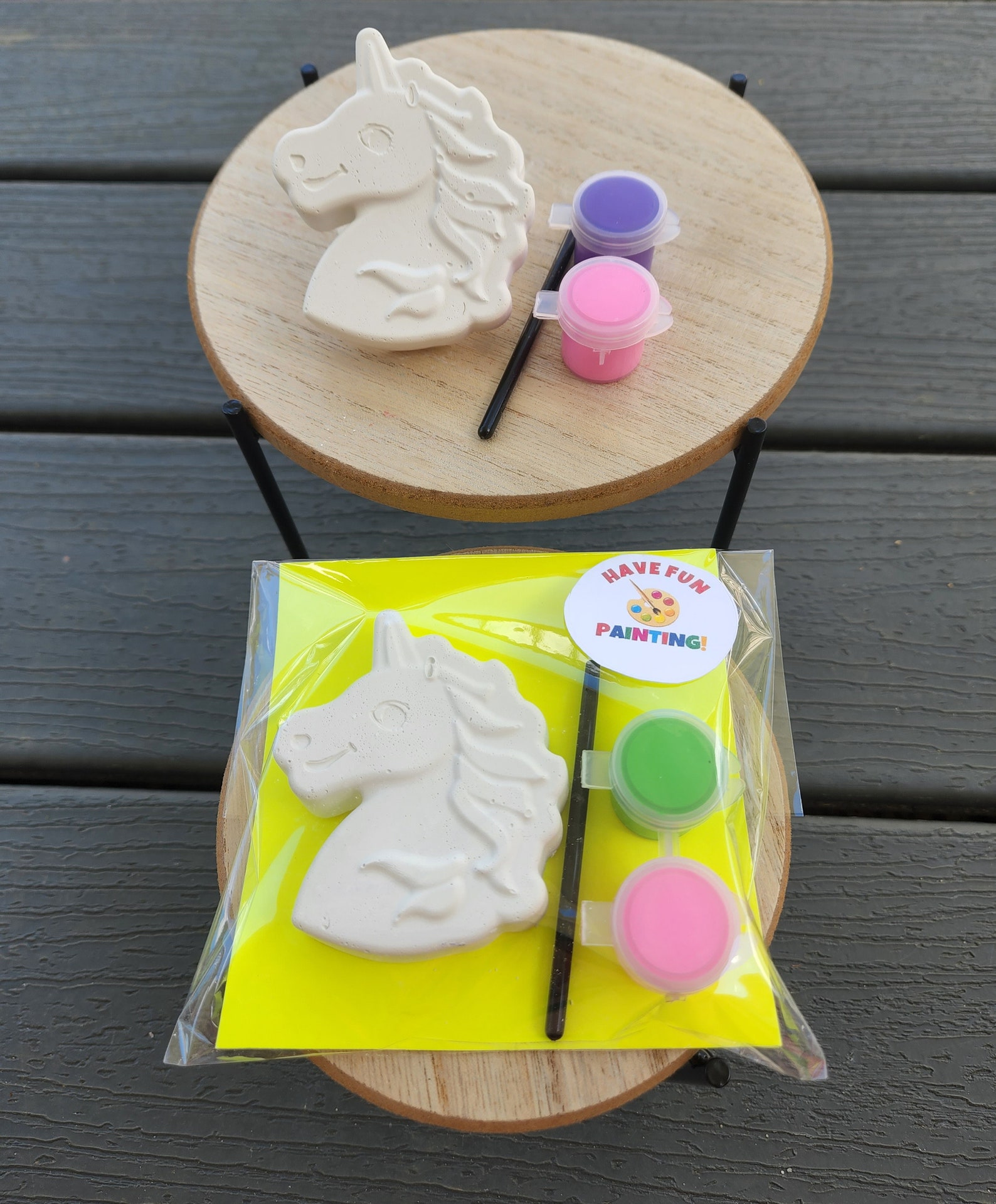 Kids Plaster Paint Set Kids Paint Kit Birthday Party Crafts - Etsy