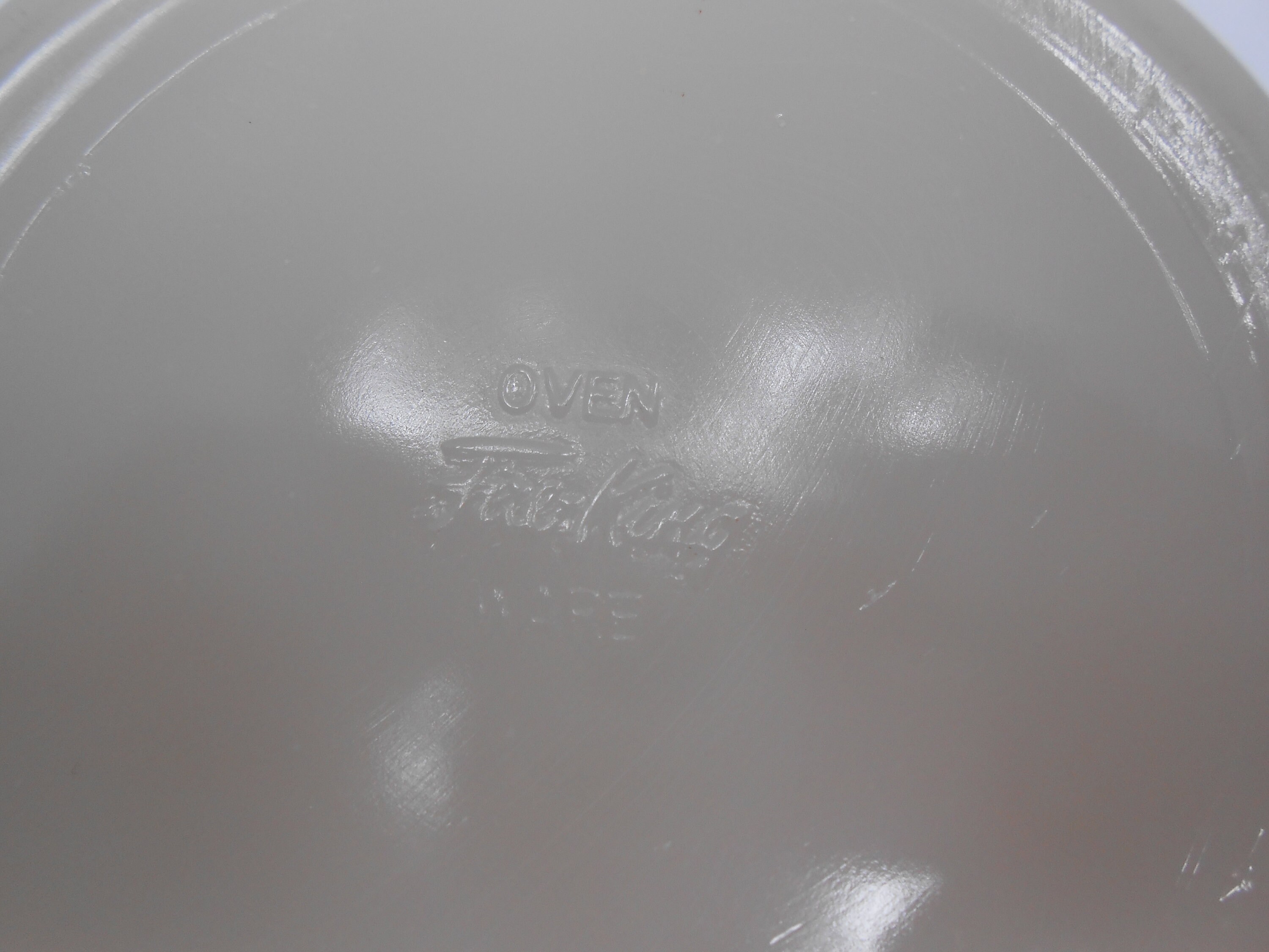 FIRE KING Tulip 3 Quart Splash Proof Bowl 8 1/2" Anchor Hocking Fire ...