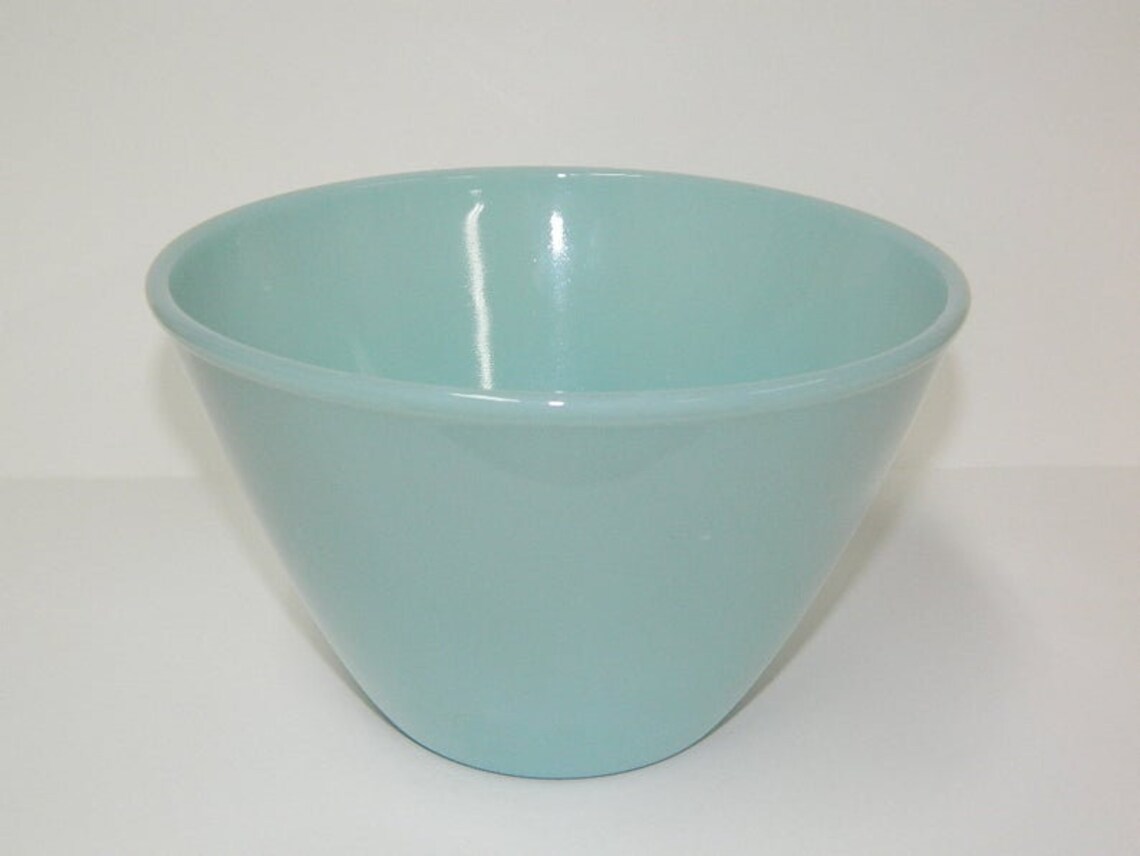 FIRE KING Turquoise Blue 3 Quart Splash Proof Bowl 8 1/2 | Etsy