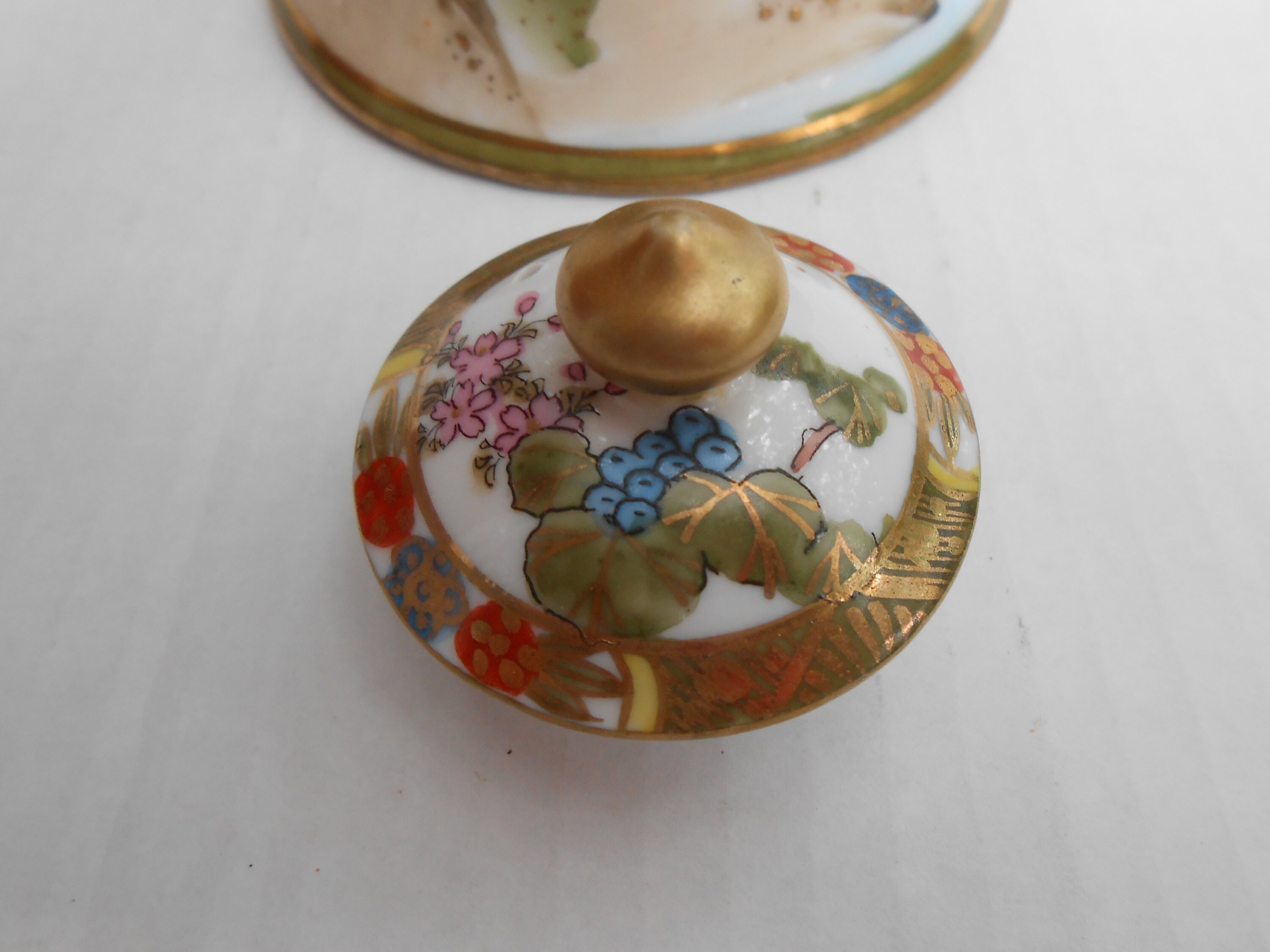 Nippon Noritake Coffee Pot Server Mini Demitasse Hand Painted Gold ...
