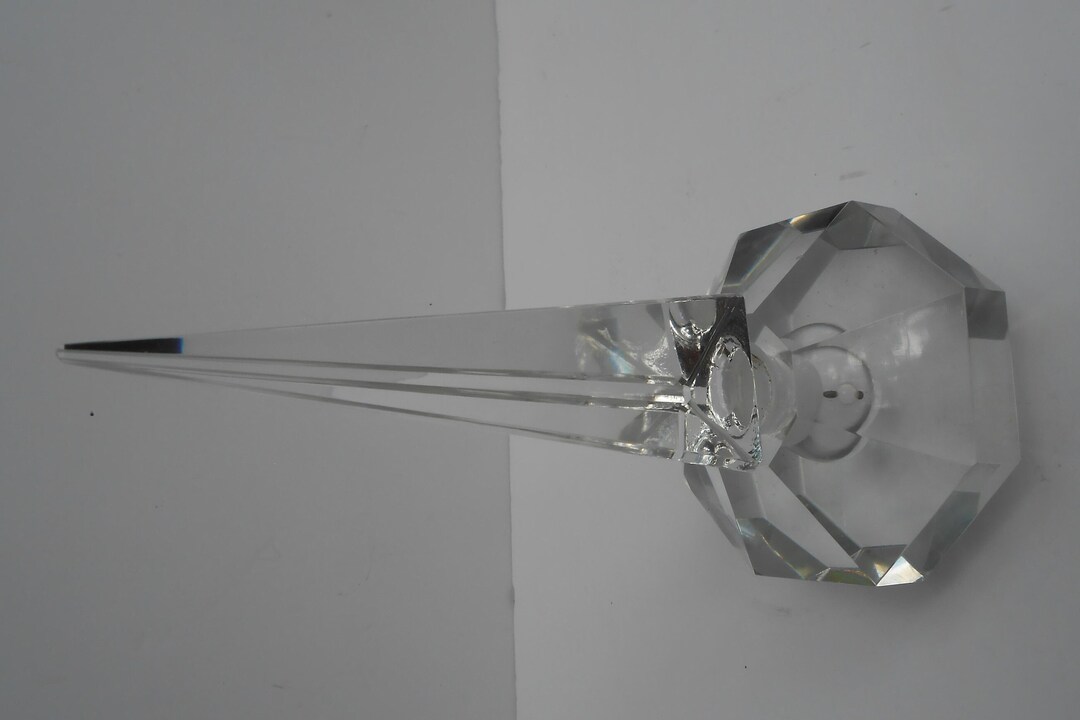 Art Deco Perfume Bottle 9 Glass Octagon Pyramid Vintage - Etsy