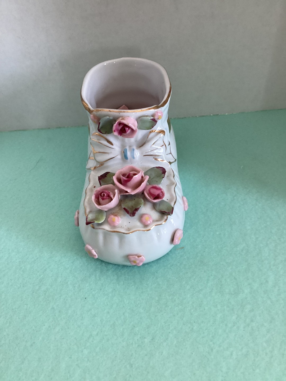 Vintage Napco Baby Shoe Planter - Etsy