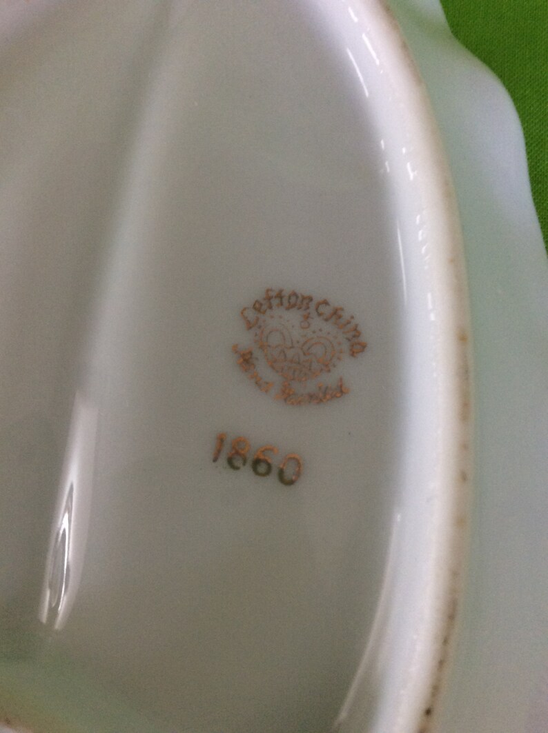 Lefton China Leaf Dish Hand Painted - Etsy