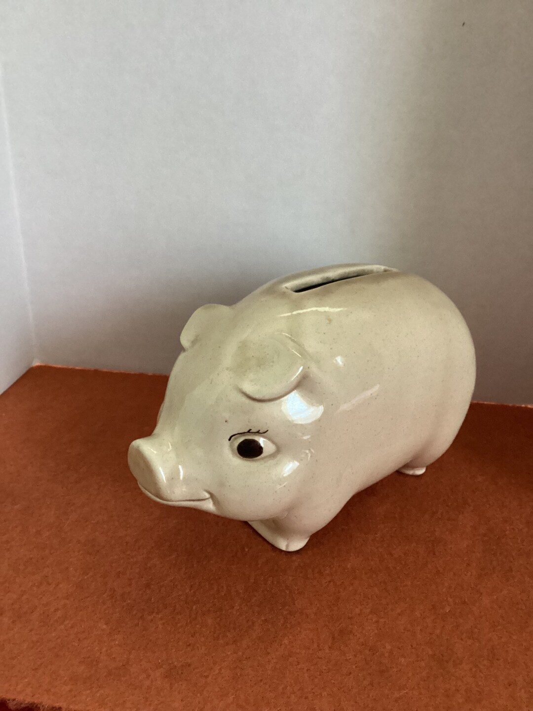 Vintage Pink Piggy Bank - Etsy