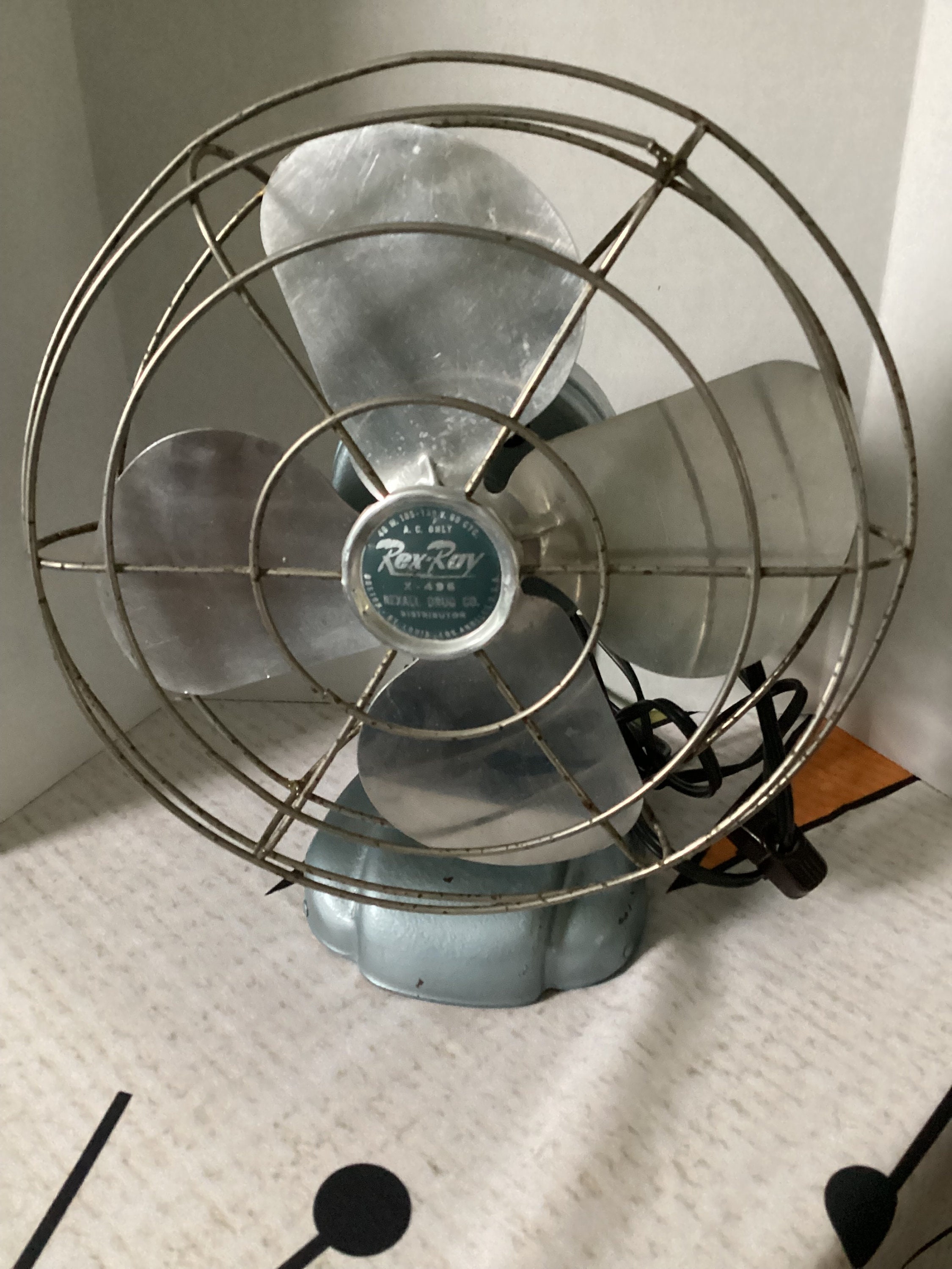 Rex-ray Rexall Drug Store Fan X-496 - Etsy