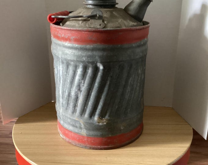 Vintage Galvanized Gas Can - Etsy