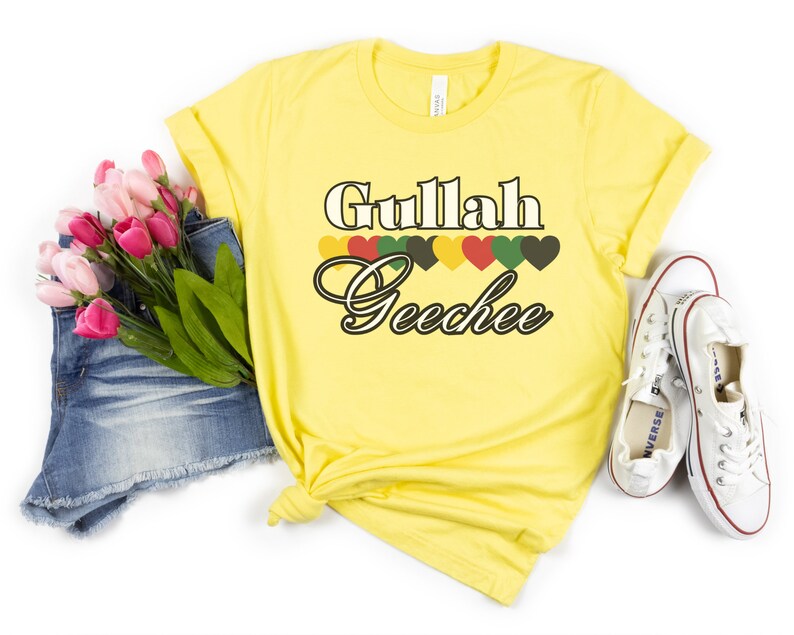 Gullah Geechee Tshirt, Gullah Hearts, African Color Tshirt, Gullah ...